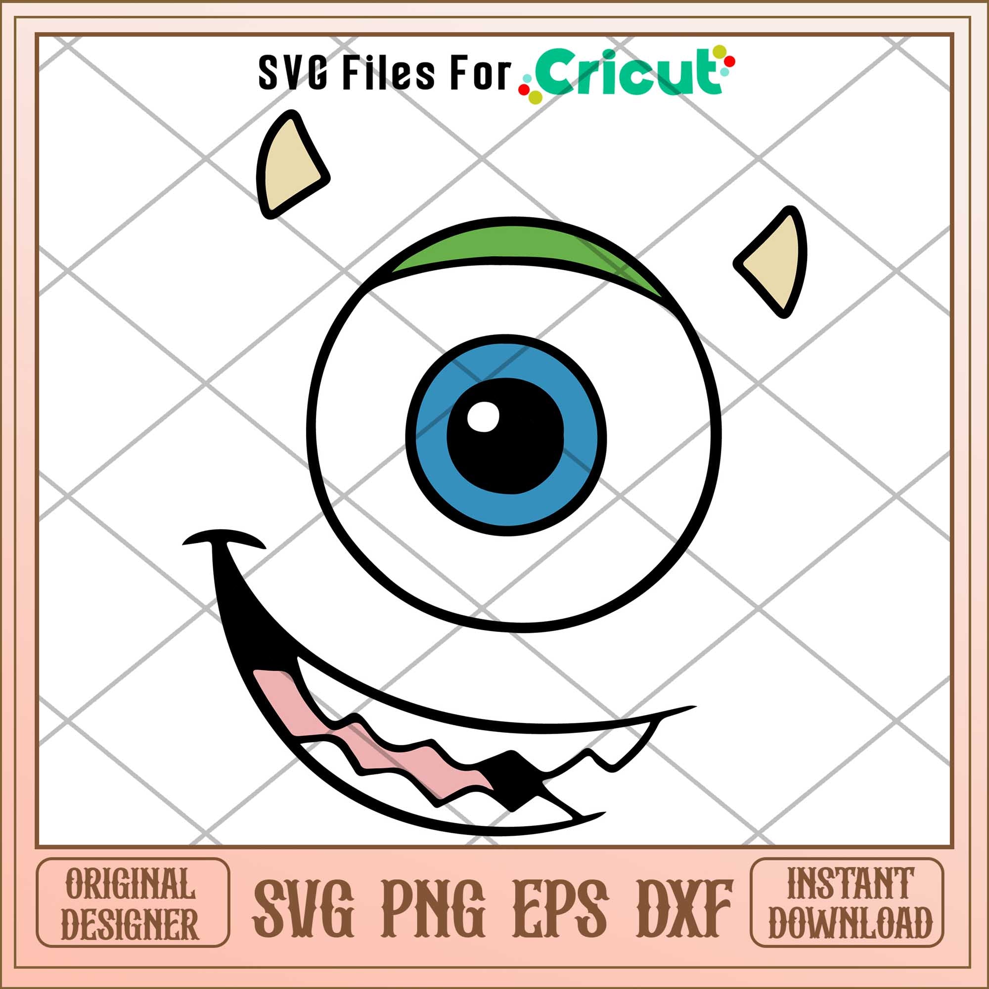 Mike Wazowski Embroidery Design svg, monsters inc svg, Digital dowload ...