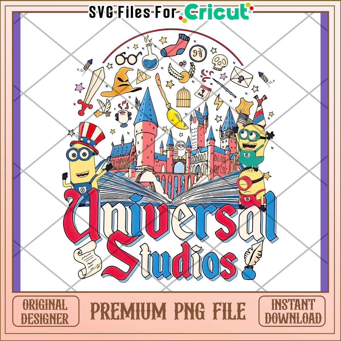 Minions Universal Studios PNG Design – svg files for cricut