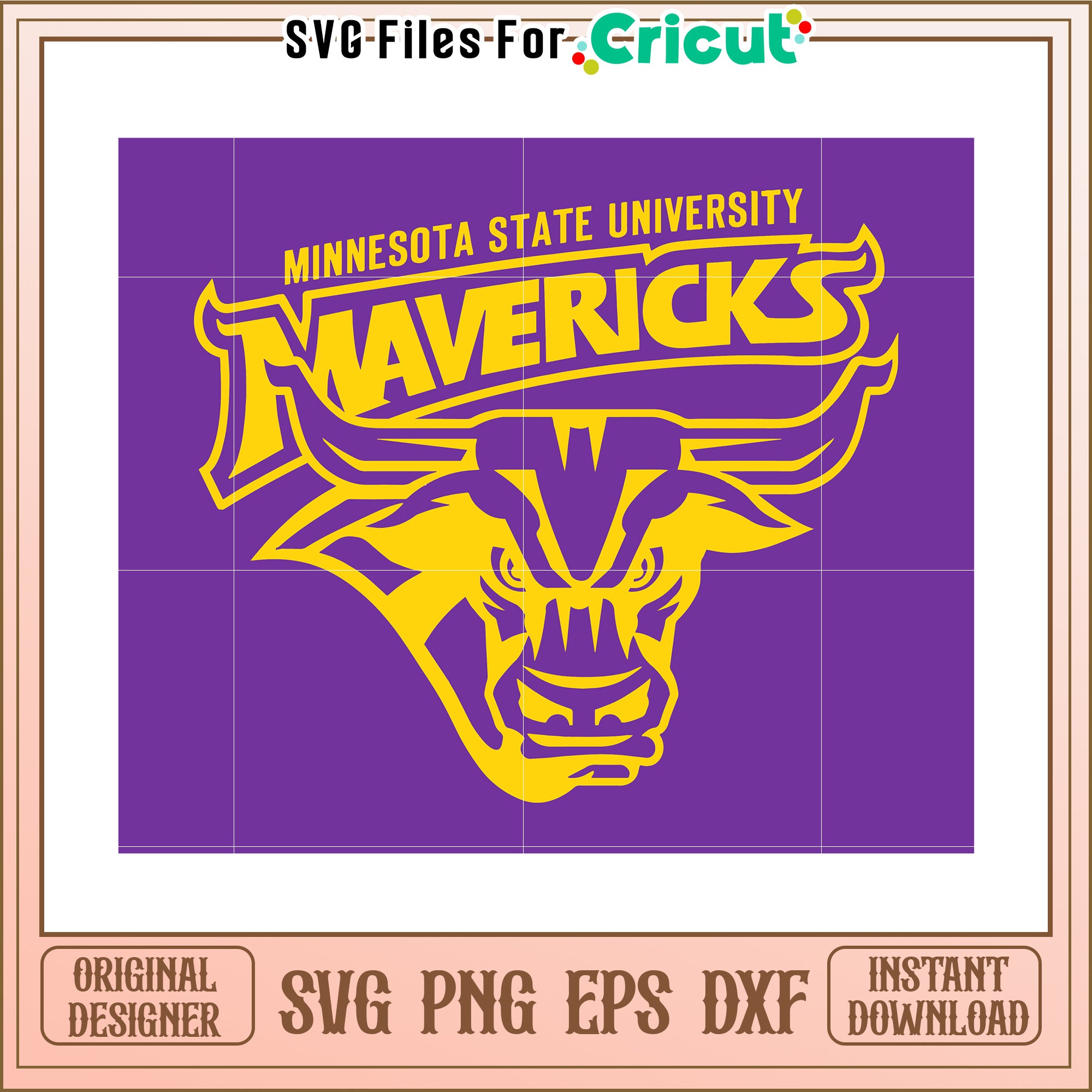 Minnesota State Mavericks SVG File for Cricut, perfect for creative pr ...