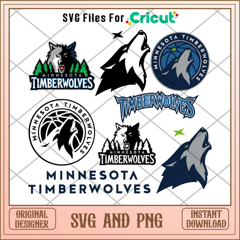 Minnesota Timberwolves logo svg, Minnesota Timberwolves svg bundle, NB ...