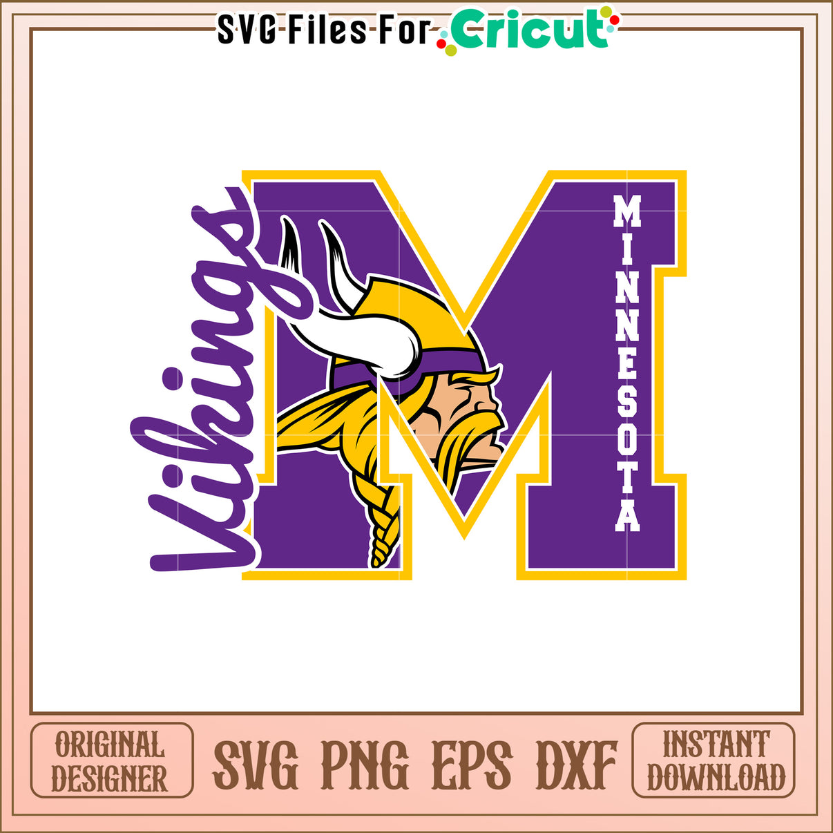 Minnesota Vikings SVG Letter M Design – svg files for cricut