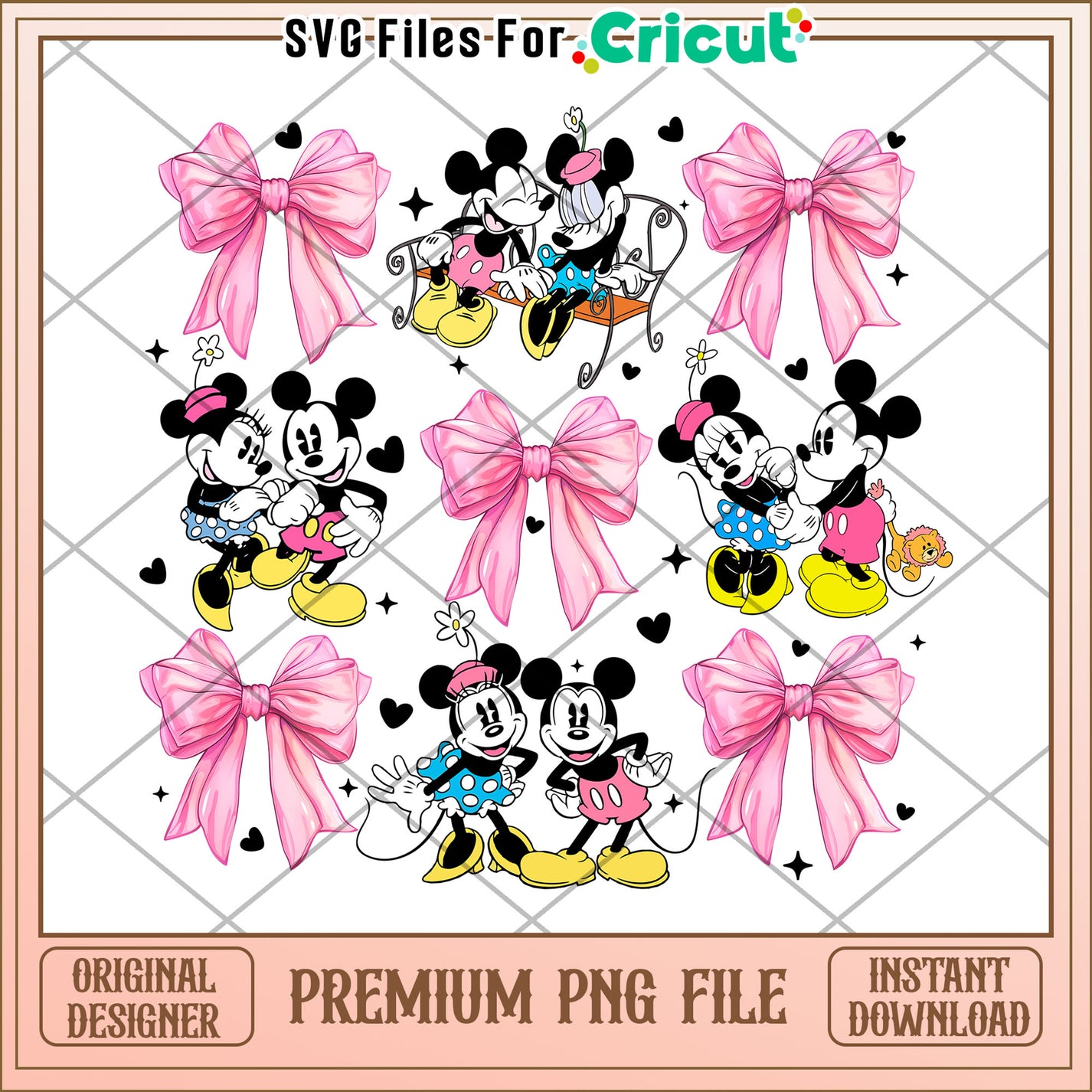 Minnie Mickey PNG Sublimation Design – svg files for cricut