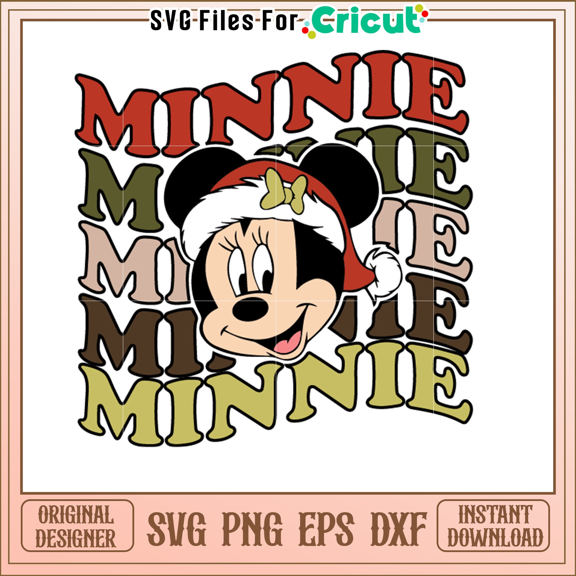 Minnie Mouse Christmas SVG – svg files for cricut