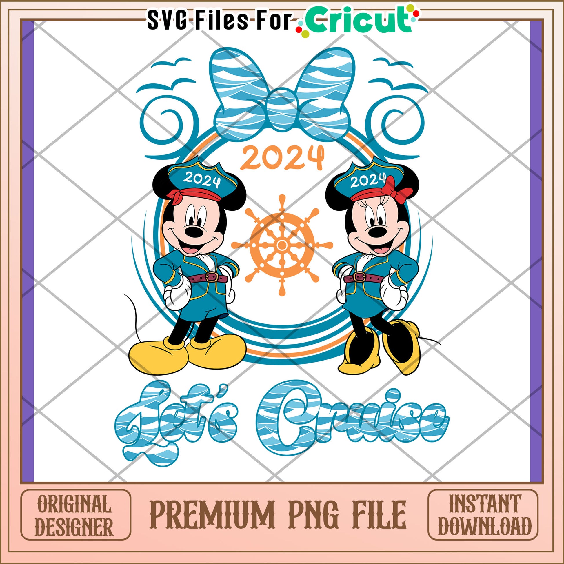 Minnie Mouse Cruise 2024 PNG Design – svg files for cricut