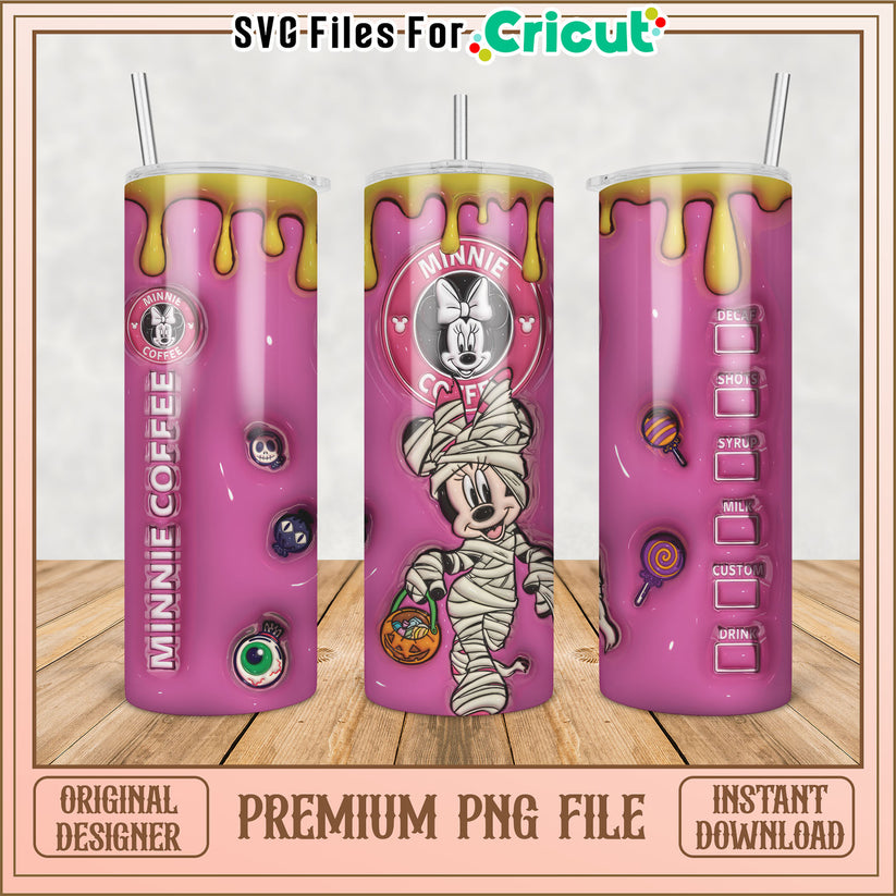 Minnie Mouse Mummy Tumbler PNG – svg files for cricut