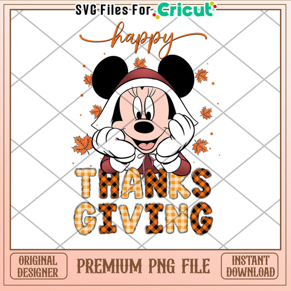 Minnie Mouse Thanksgiving PNG – svg files for cricut