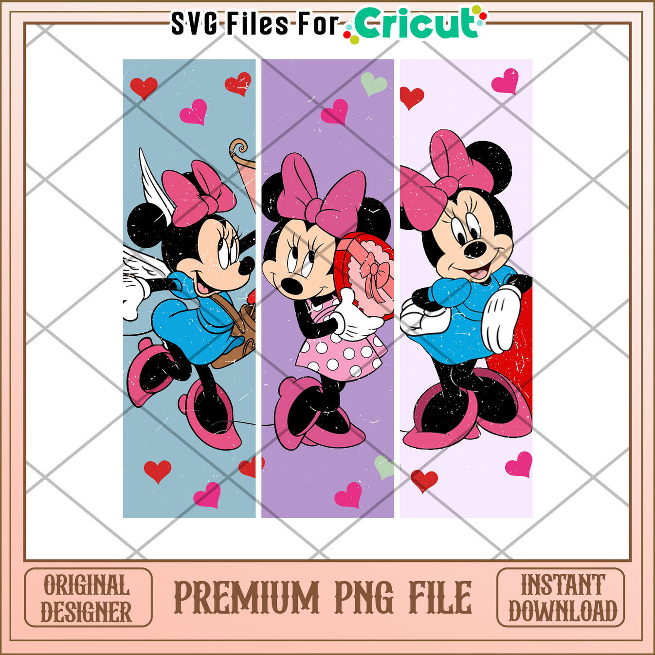 Minnie Mouse Valentine PNG Sublimation Design – svg files for cricut
