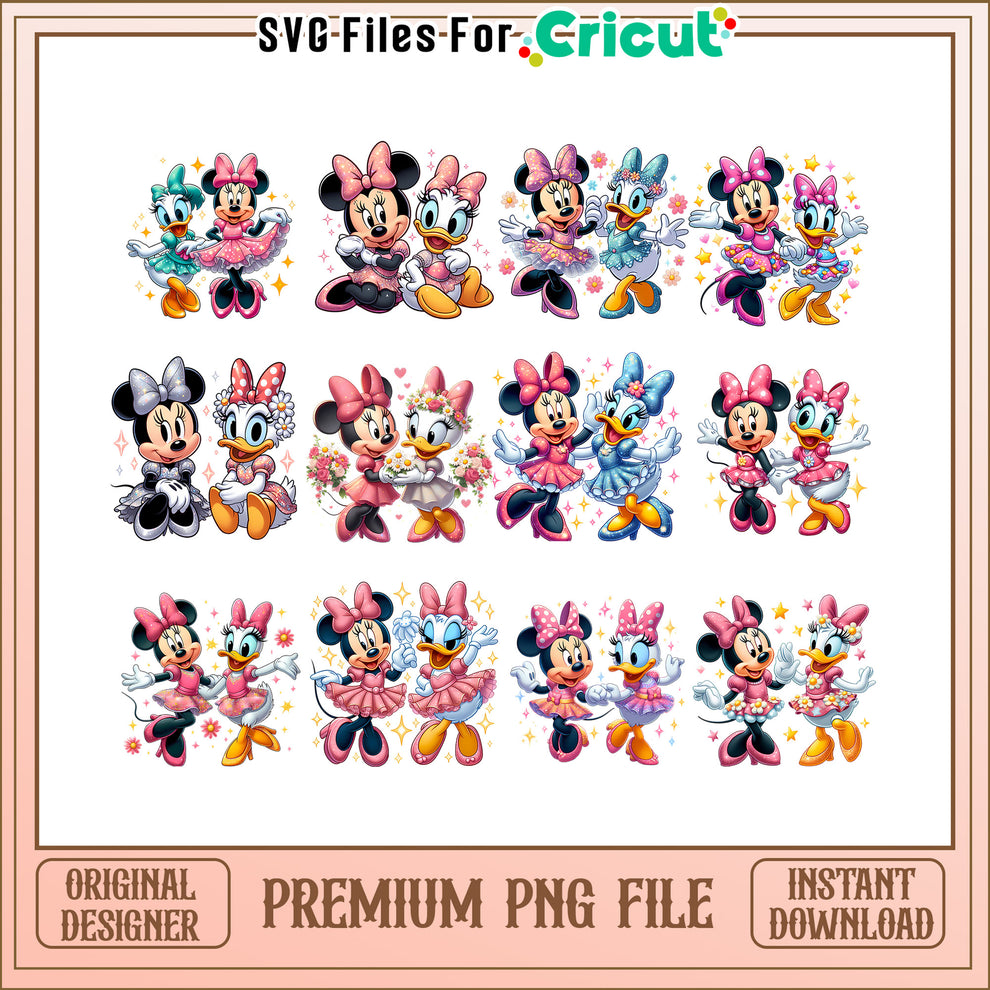 Minnie daisy duck valentine bundle png, daisy minnie mouse png – svg ...