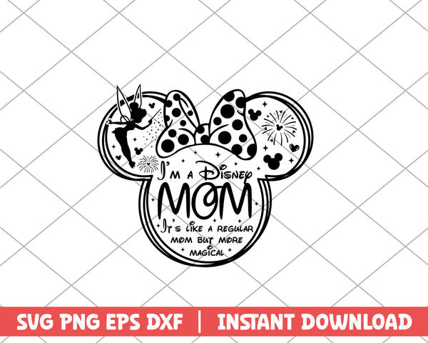Minnie mouse I'm a disney mom mothers day svg – svg files for cricut