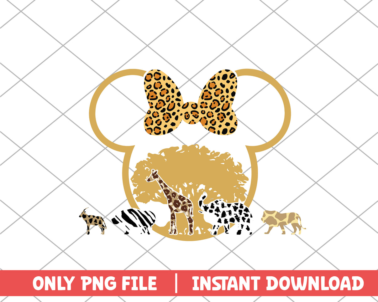 Minnie mouse animal disney png – svg files for cricut
