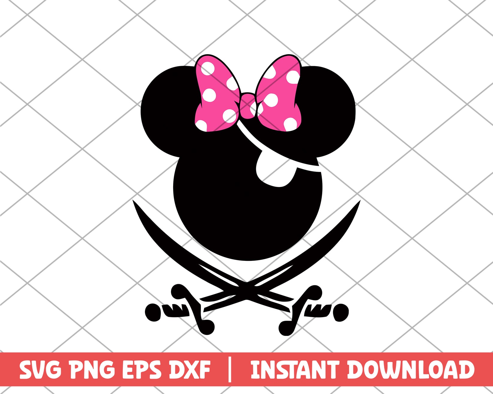 Minnie mouse pirate disney svg – svg files for cricut
