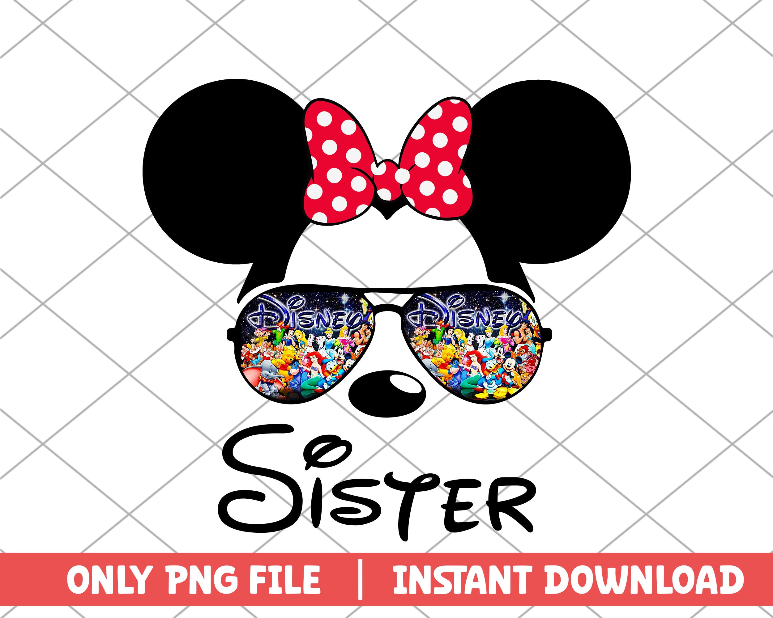 Minnie mouse sister disney png – svg files for cricut