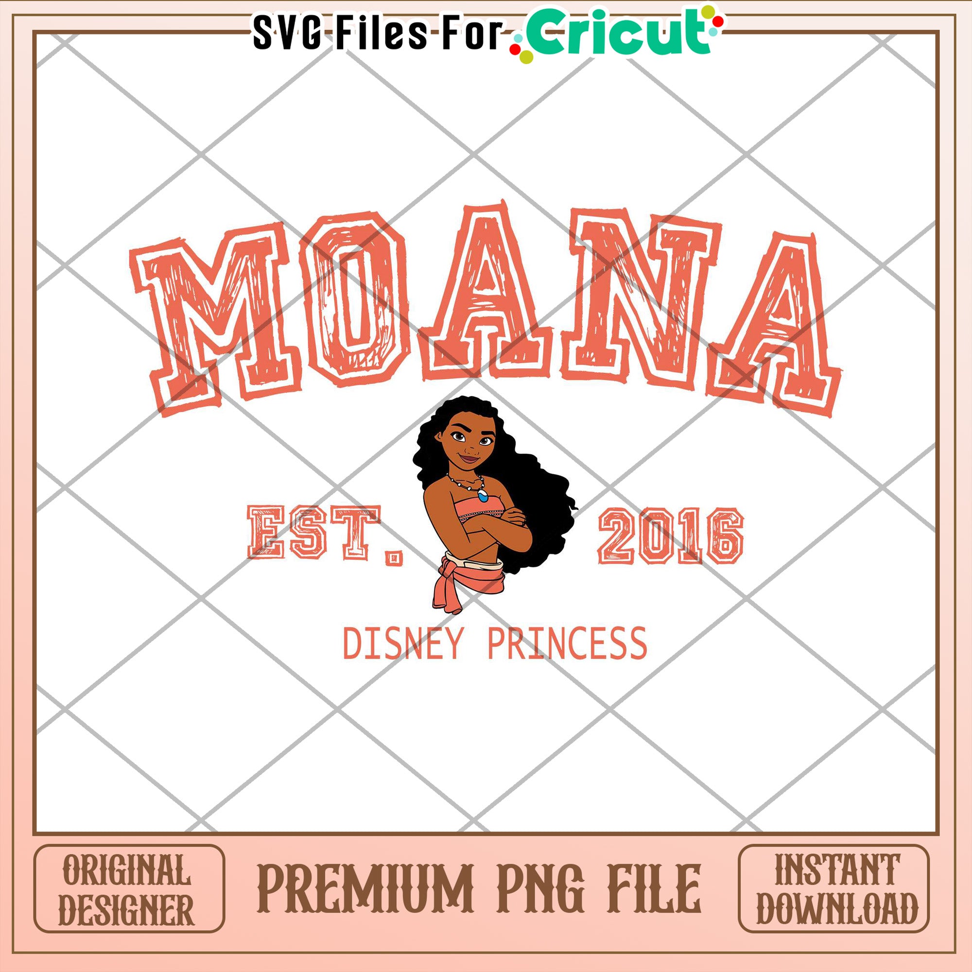 Moana PNG Design Disney Princess 2016 – svg files for cricut