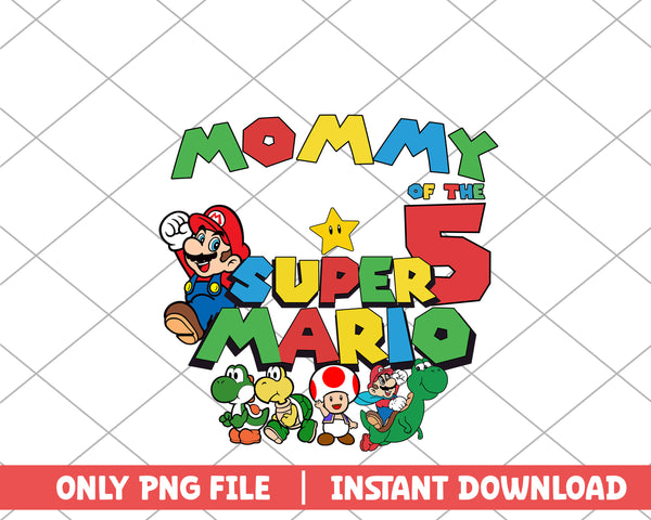 Mommy of the super mario disney png – svg files for cricut