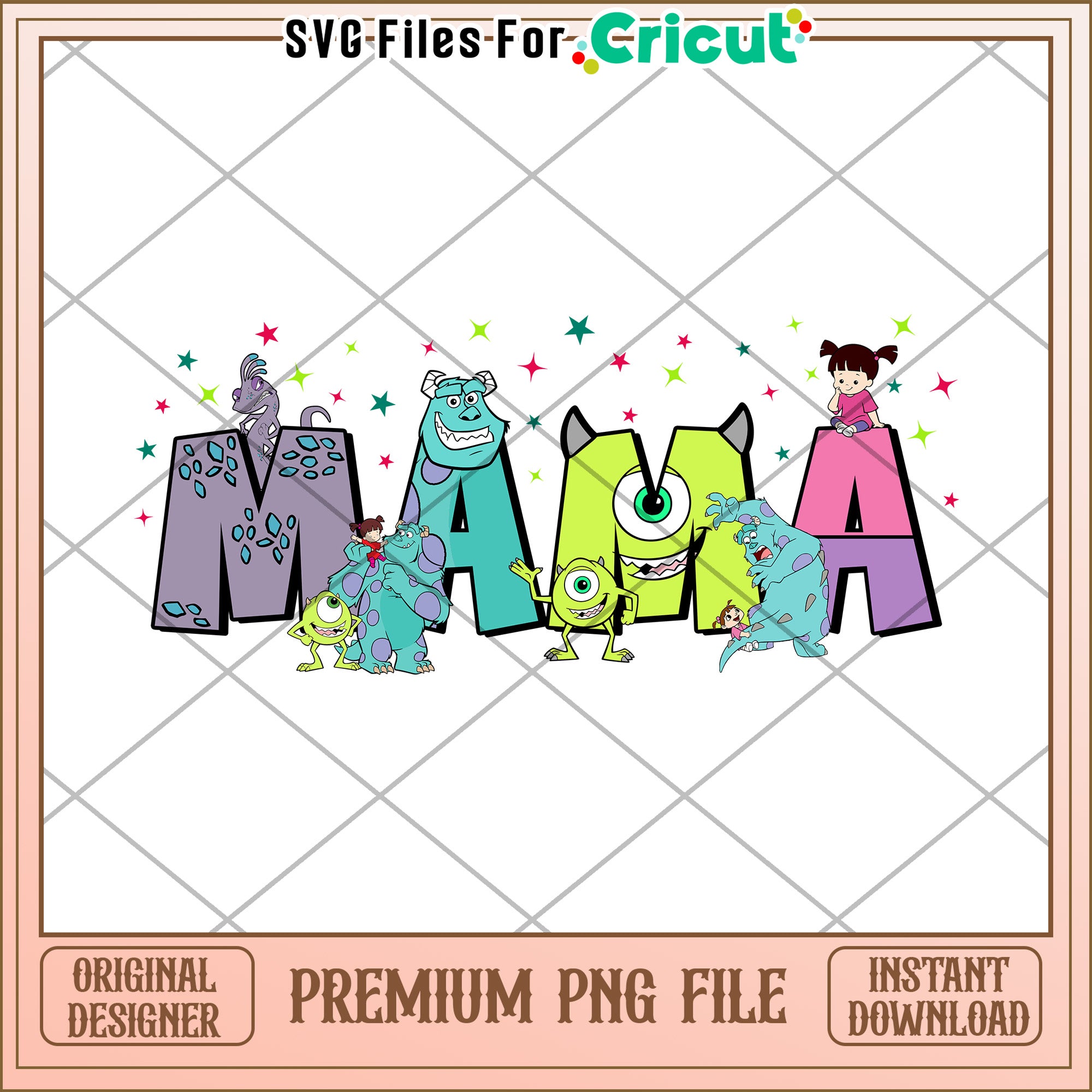 Monsters Inc Mama PNG Cricut File – svg files for cricut