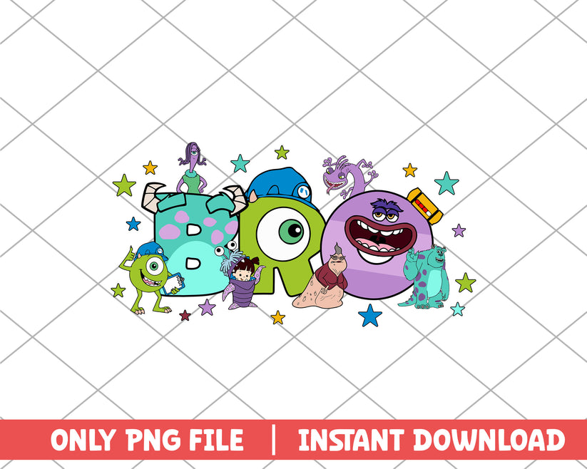 Monsters incorporated bro disney png – svg files for cricut