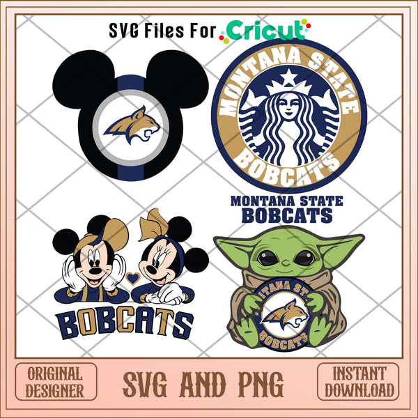 Montana State Bobcats Disney svg, Montana Bobcats svg bundle, NCAA svg ...