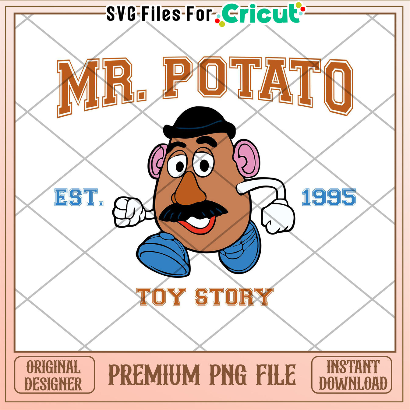Mr Potato Head PNG Toy Story Design – svg files for cricut