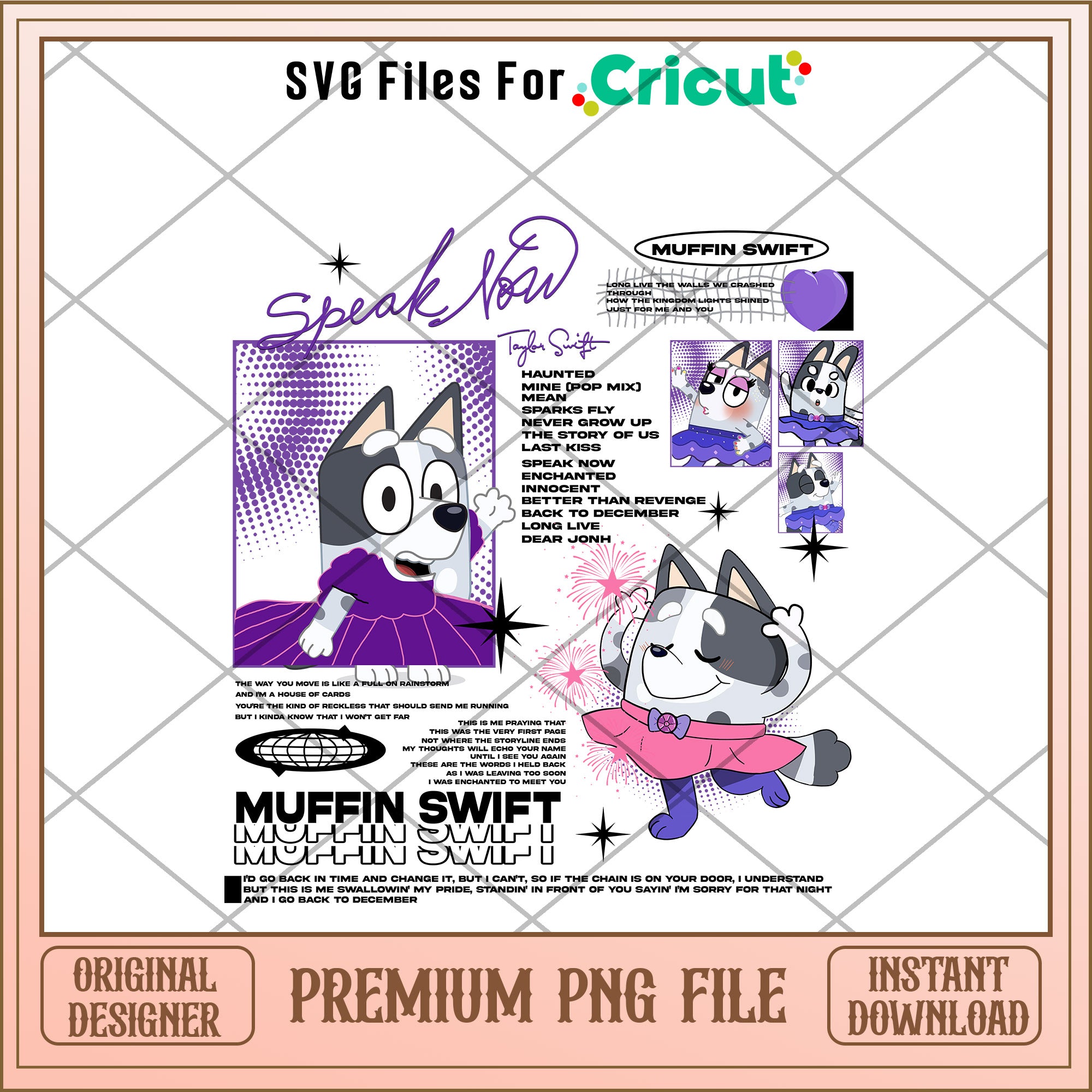 Muffin swift cartoon png – svg files for cricut