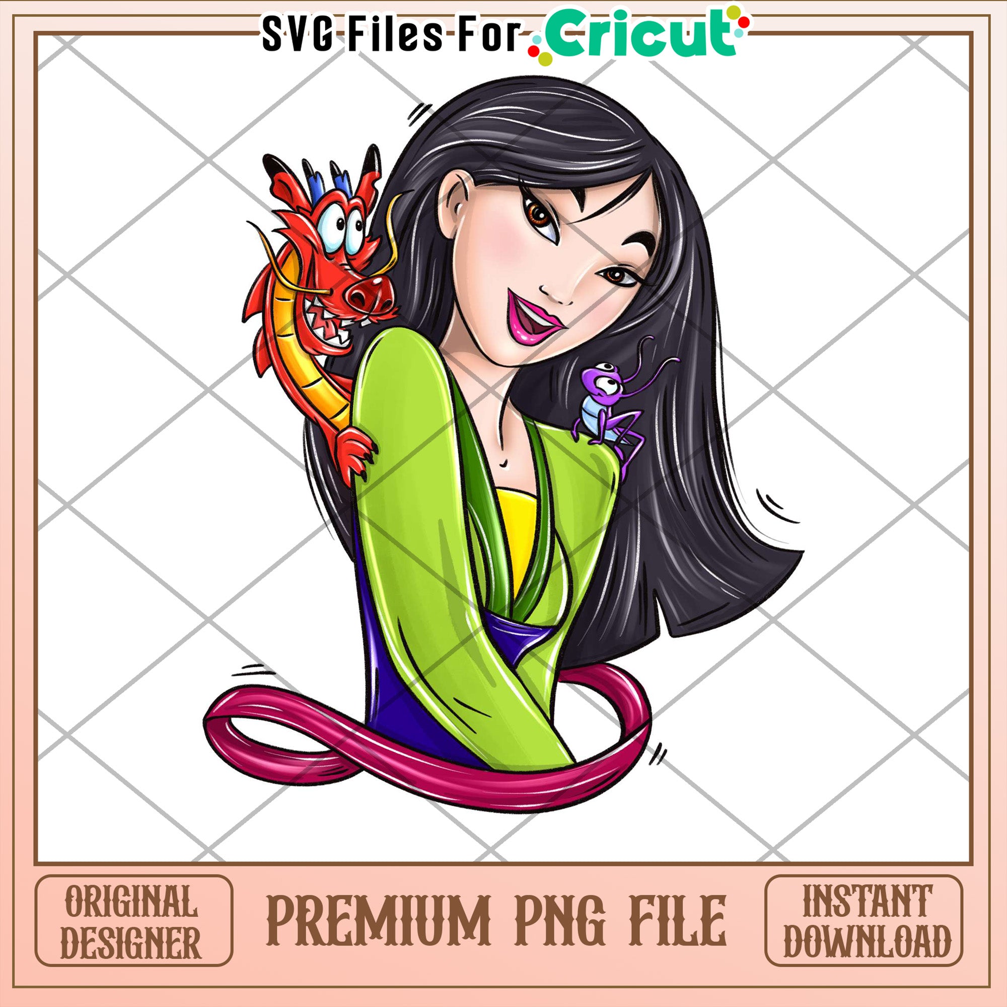 Mulan PNG Sublimation Design – svg files for cricut
