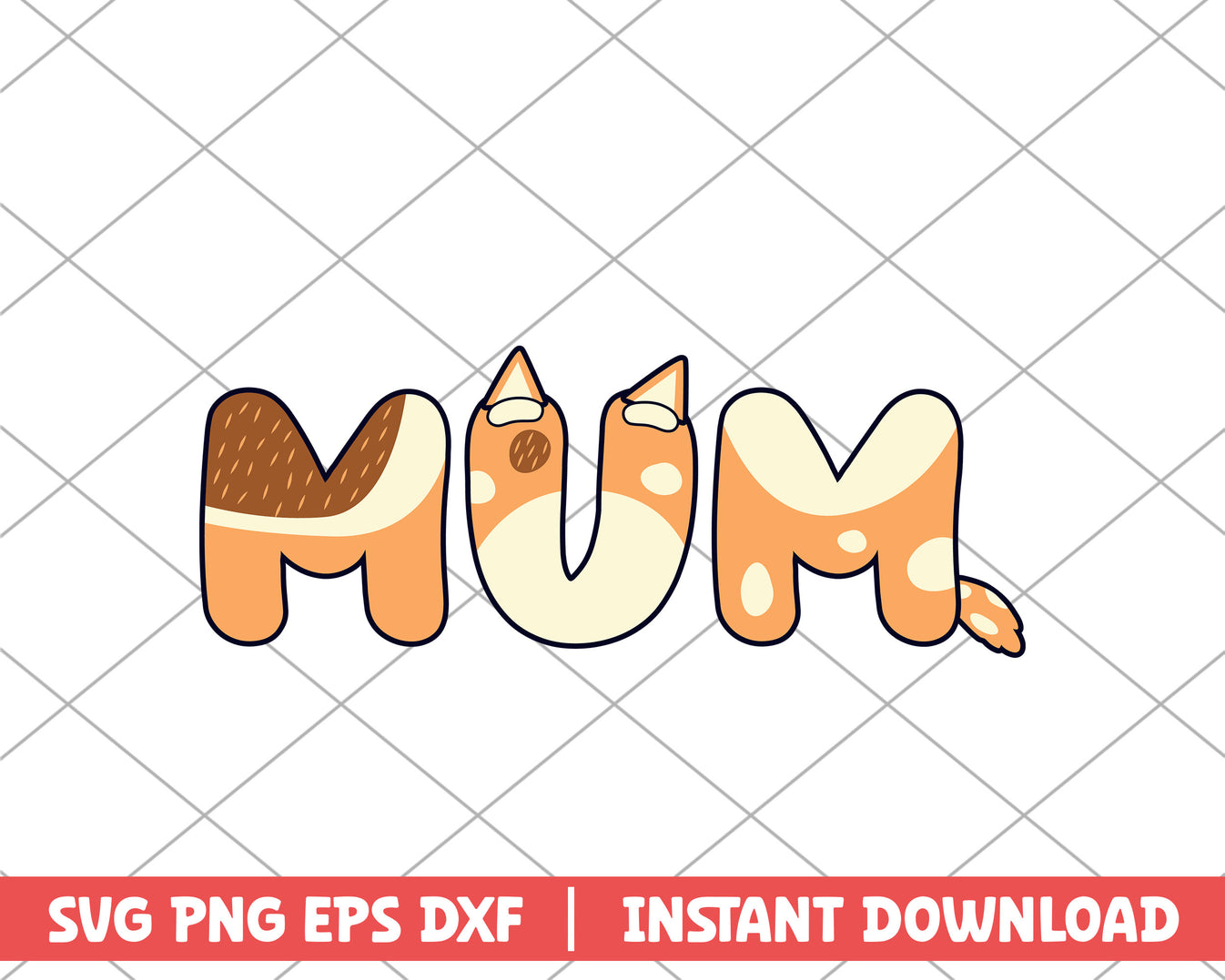 Mum dog cartoon svg – svg files for cricut