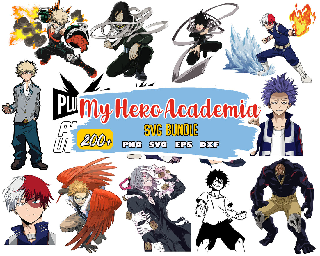 My hero academia characters bundle svg, my hero academia svg – svg ...