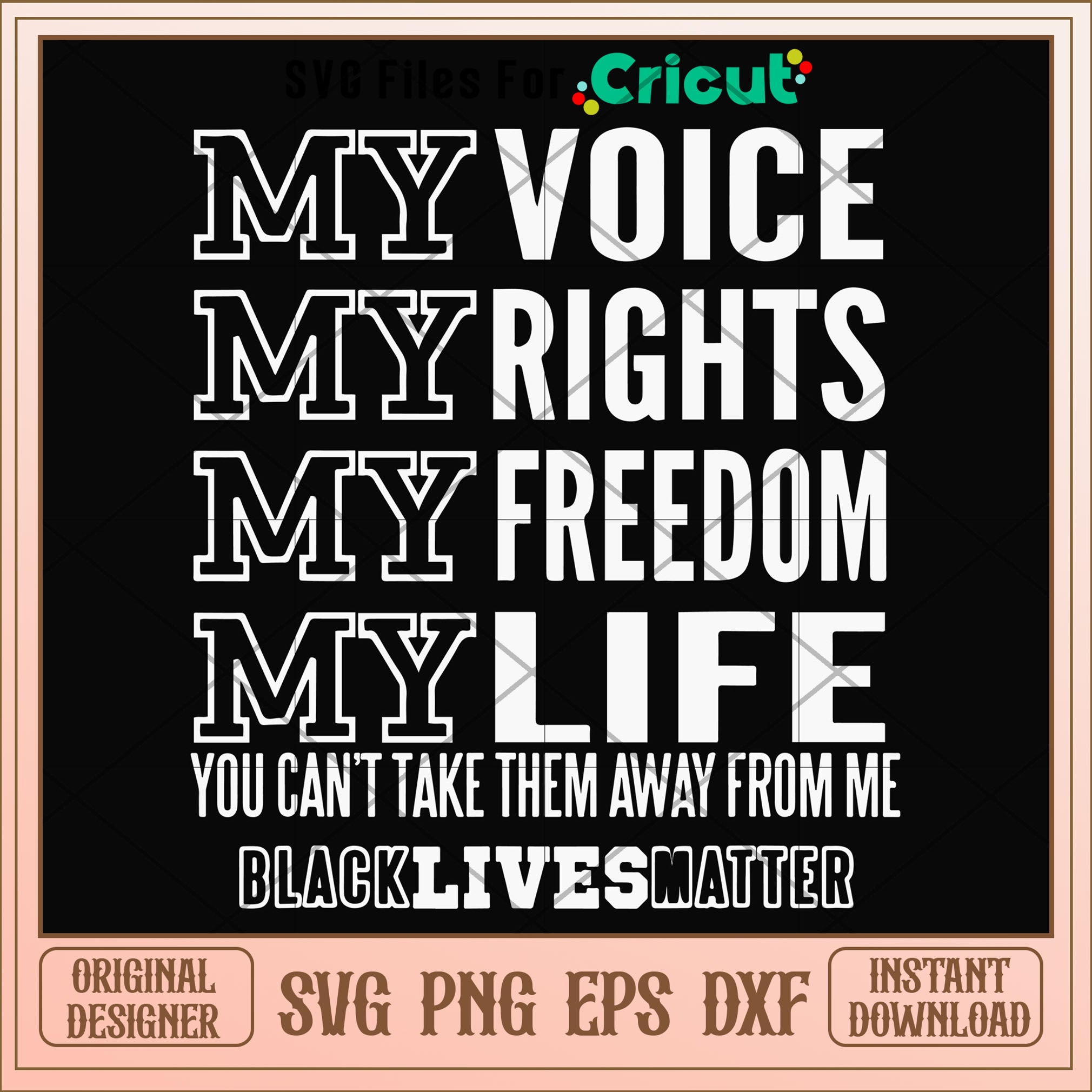 My voice my right my freedom svg, voice svg, other svg – svg files for ...
