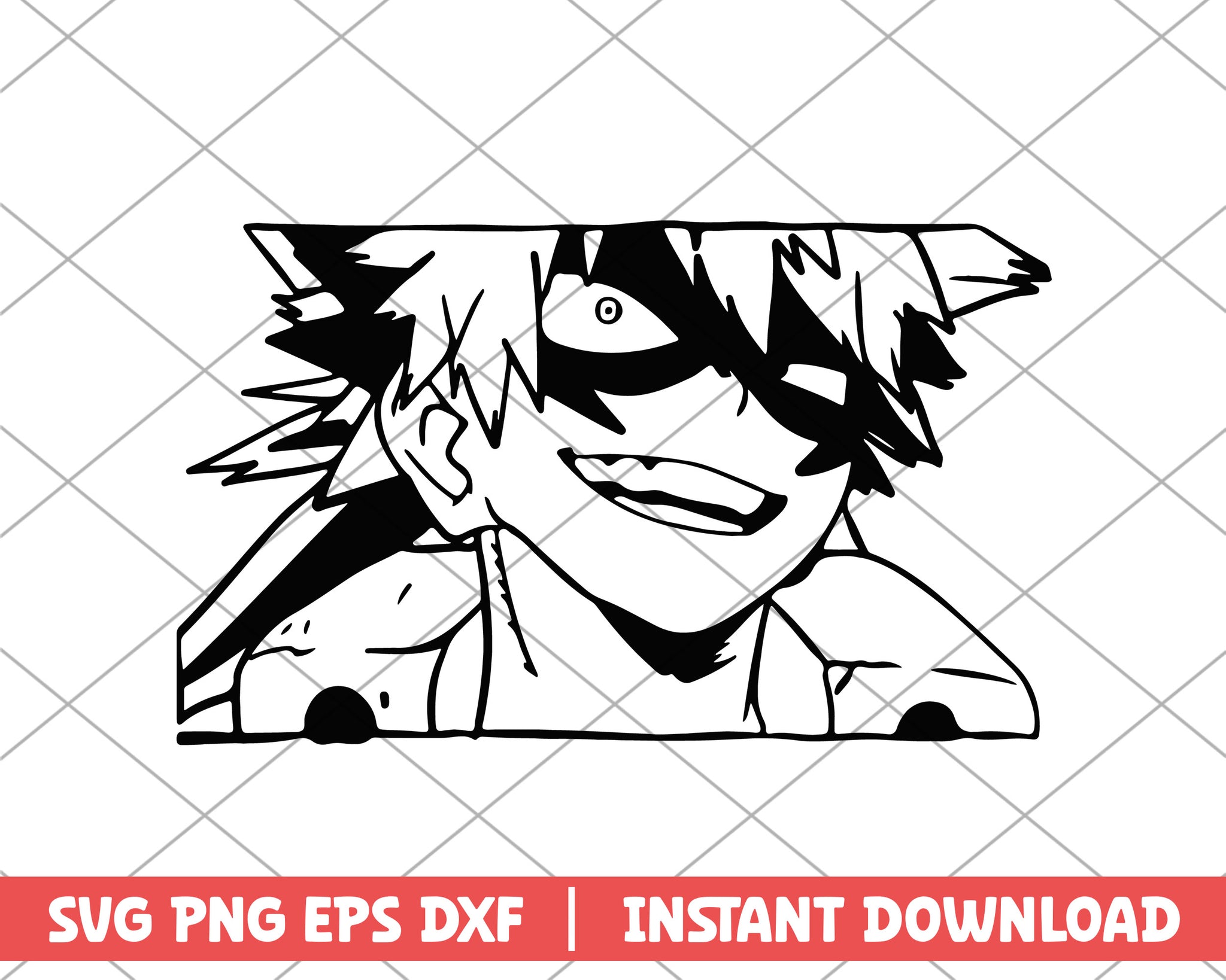My hero academia bakugo anime svg – svg files for cricut