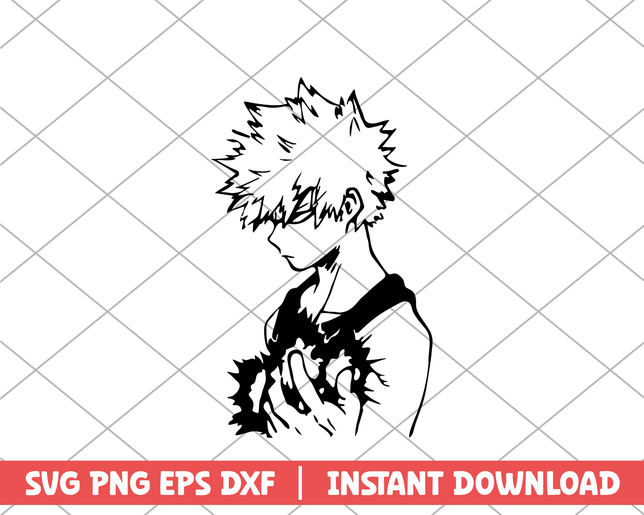 My hero academia bakugo anime svg – svg files for cricut