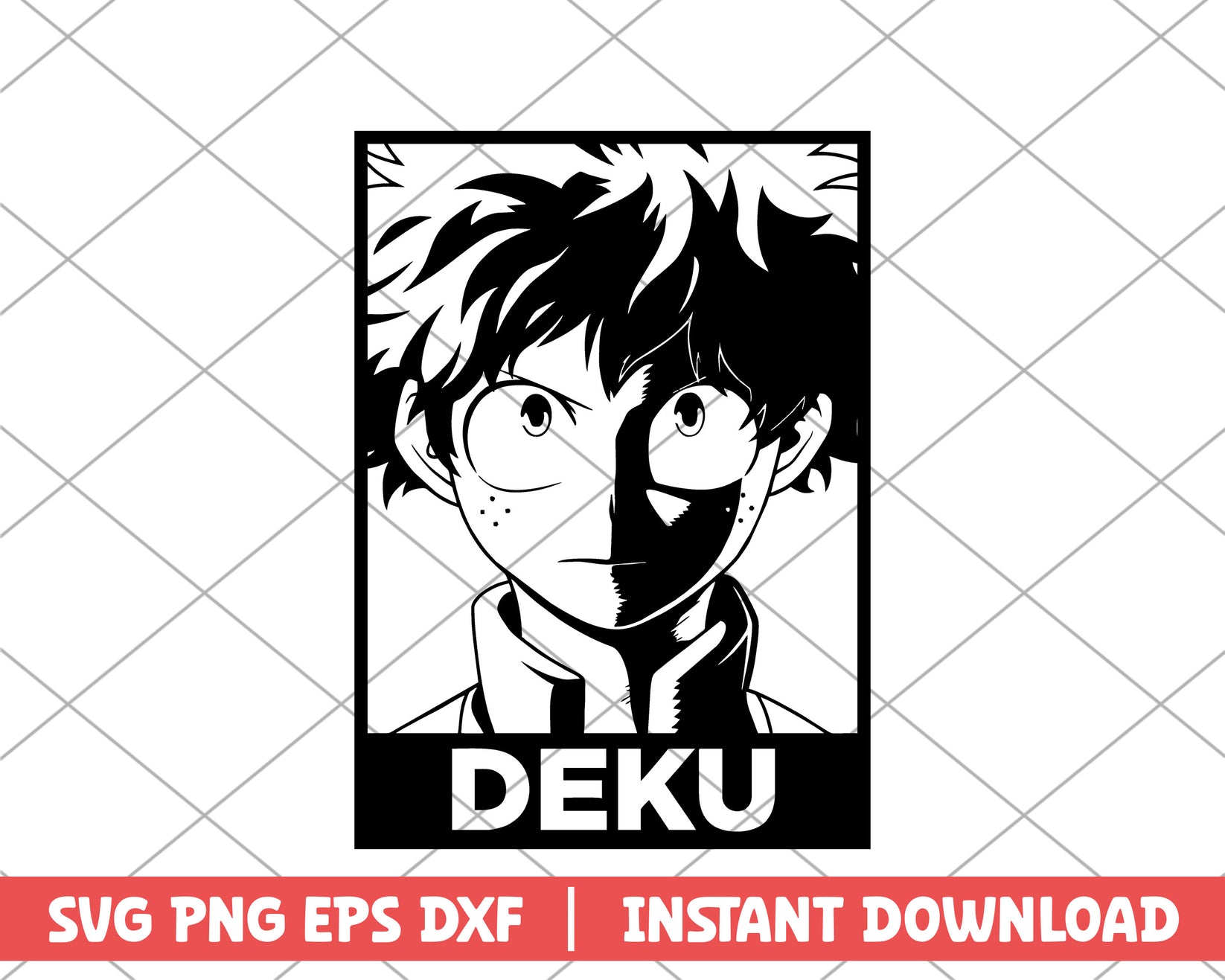 My hero academia bakugo deku anime svg – svg files for cricut