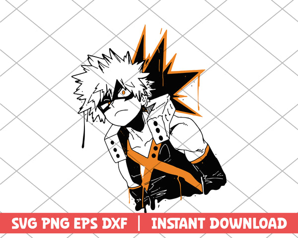 My hero academia bakugo katsuki quirk anime svg – svg files for cricut
