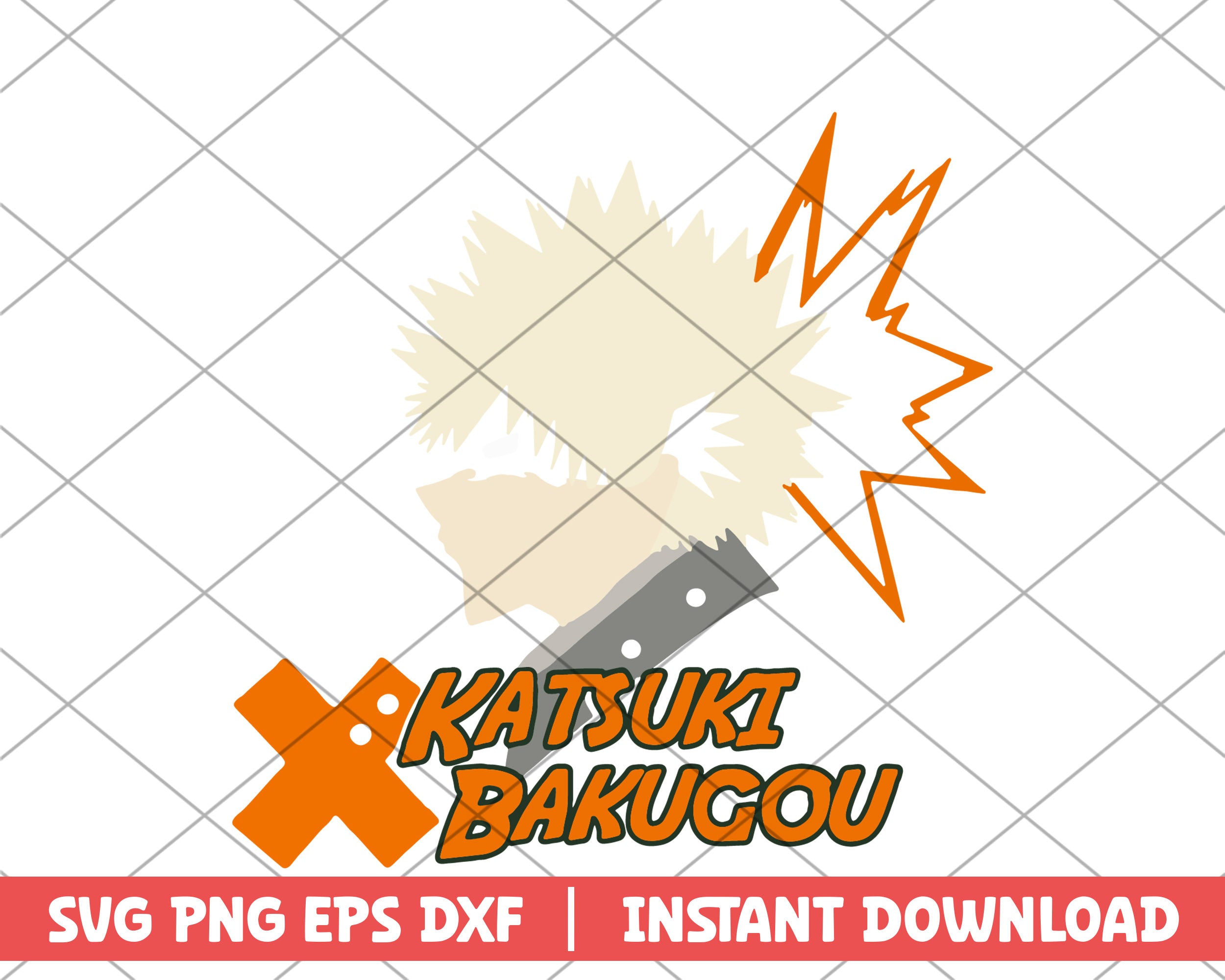 My hero academia katsuki bakugou fanart anime svg – svg files for cricut