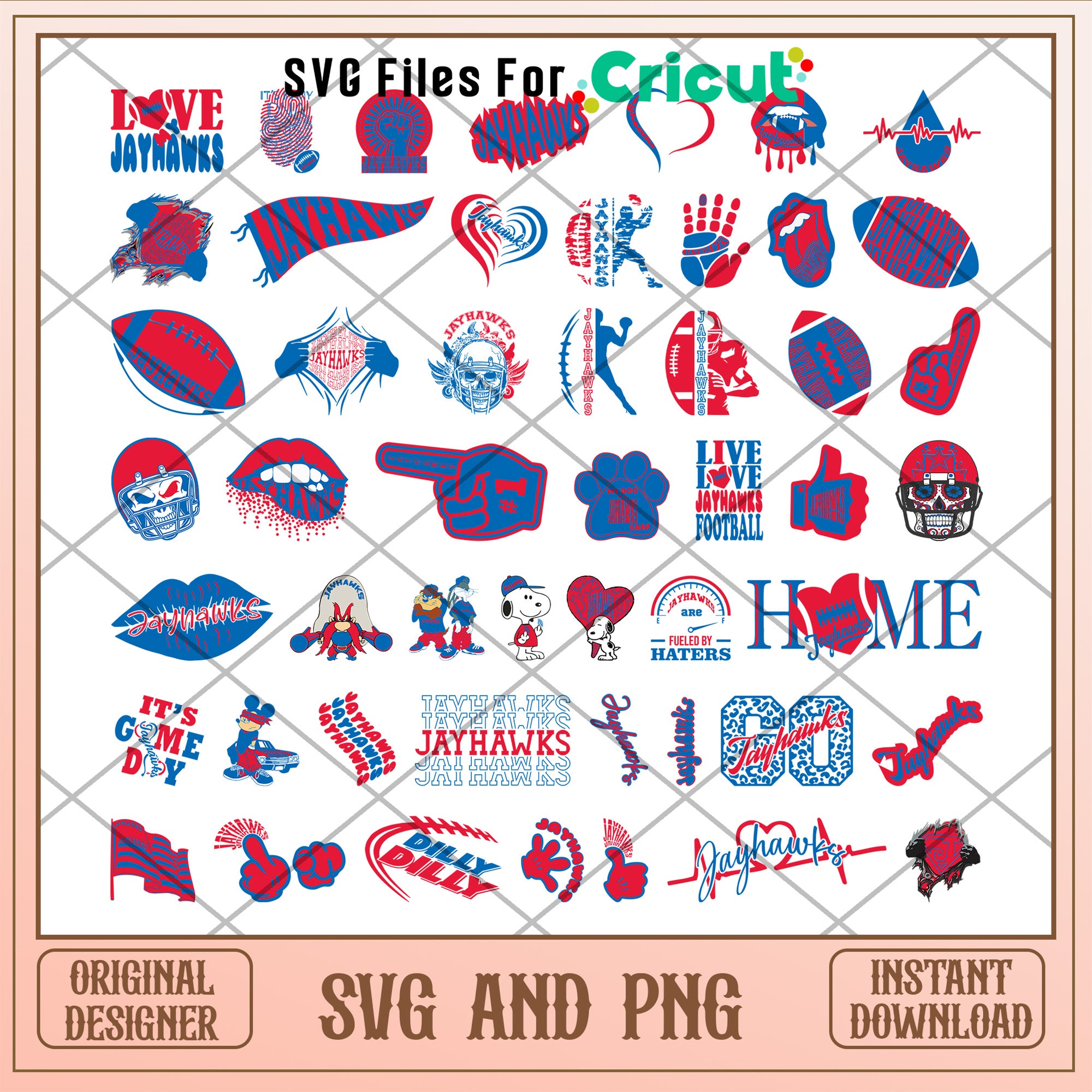 Jay hawks nacc logo bundle svg design, ncaa football logo svg – svg ...