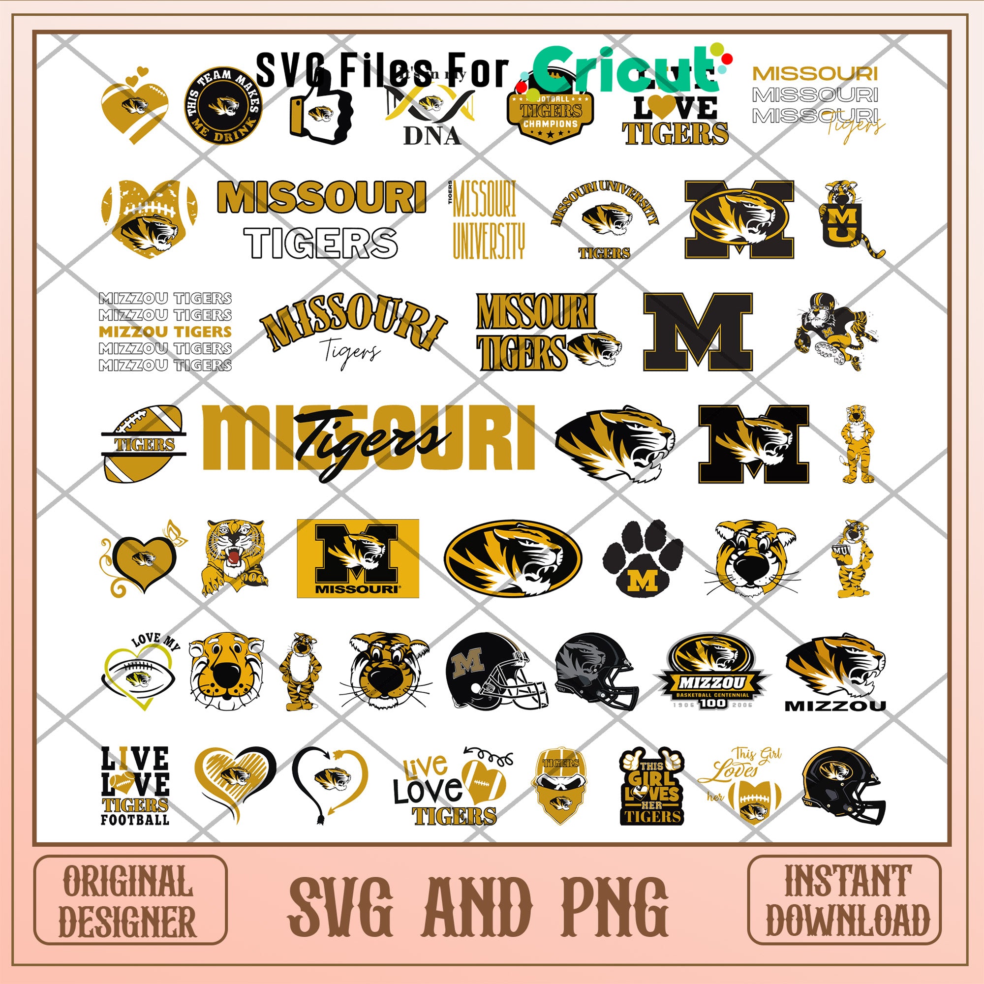 Missouri tigers ncaa logo bundle design svg, missouri tigers svg – svg ...