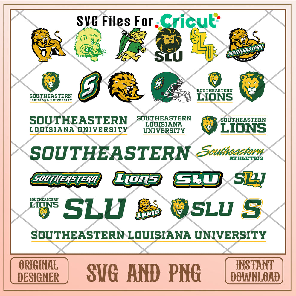 Southeastern louisiana university logo bundle svg, logo sport svg – svg ...