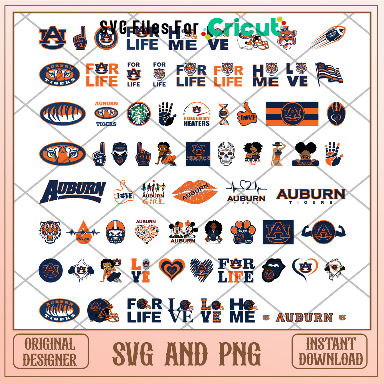 Auburn tigers logo bundle svg, auburn tigers football svg – svg files ...
