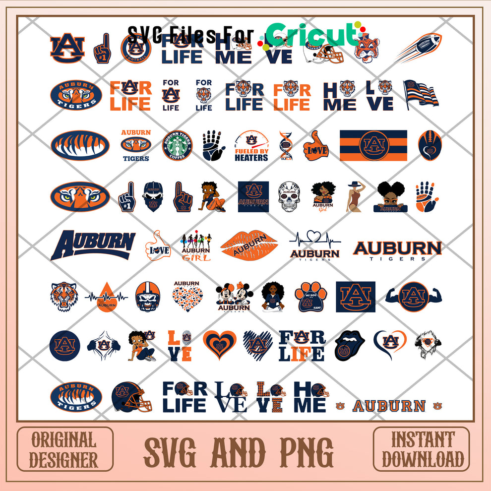 Auburn tigers logo bundle svg, auburn tigers football svg – svg files ...