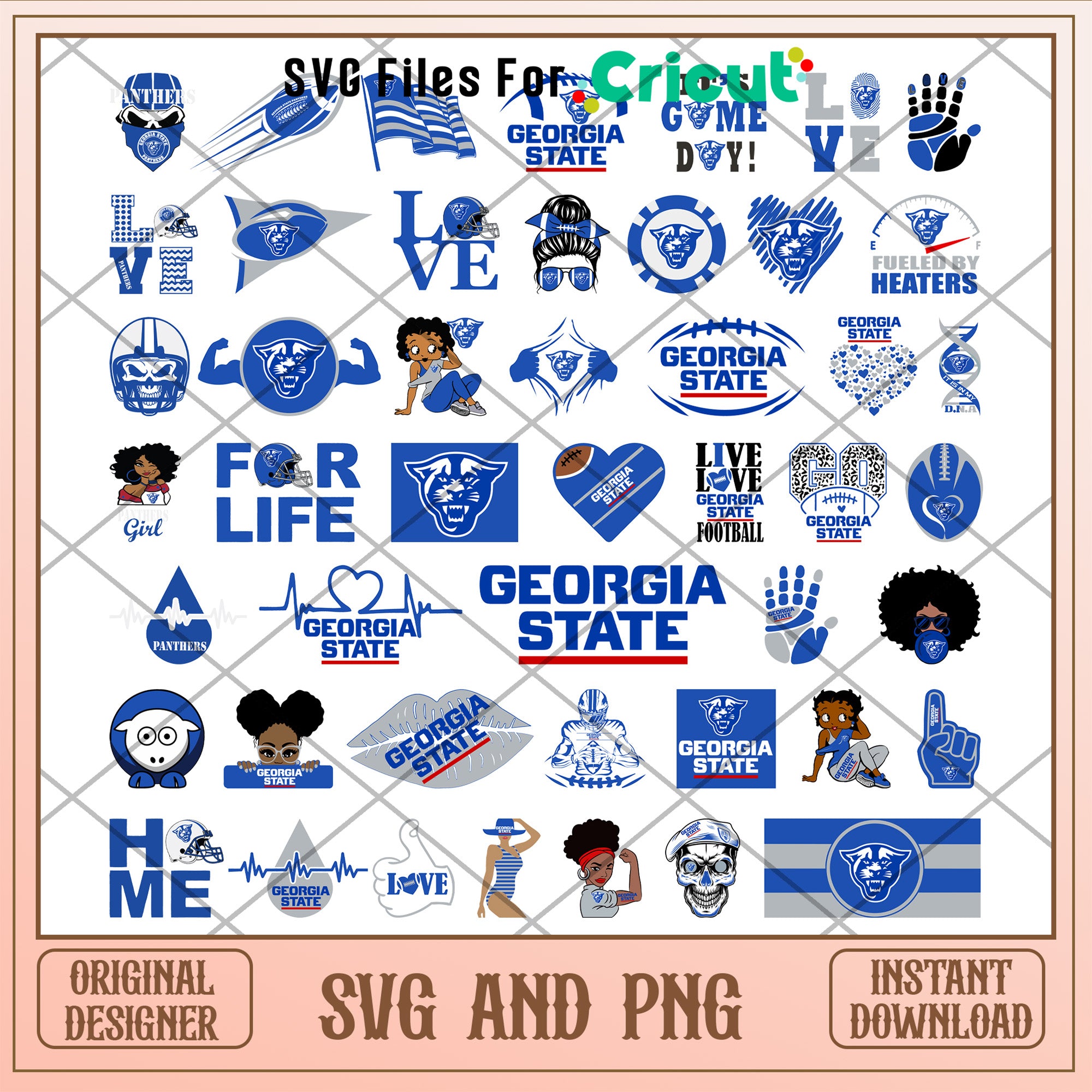 Georgia state logo ncaa bundle svg, georgia state football svg – svg ...