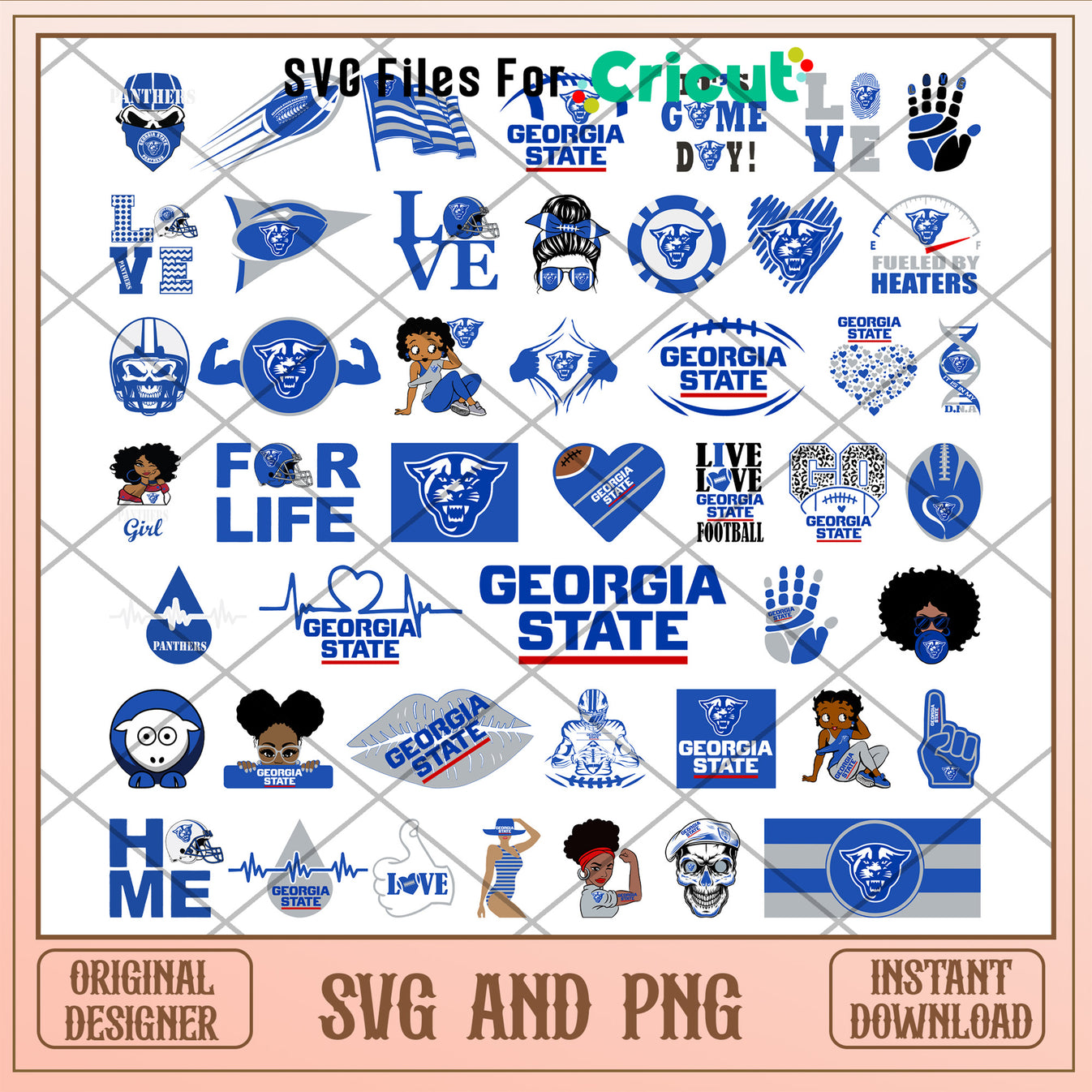 Georgia state logo ncaa bundle svg, georgia state football svg – svg ...