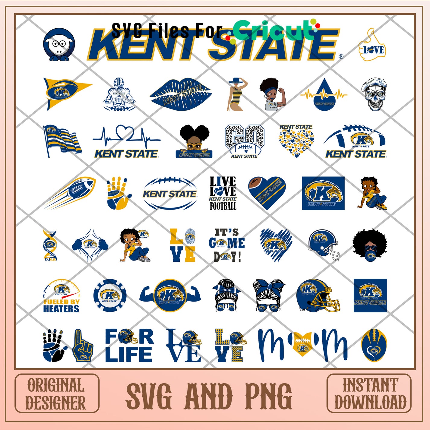 Kent state university logo bundle svg, kent state university logo svg ...