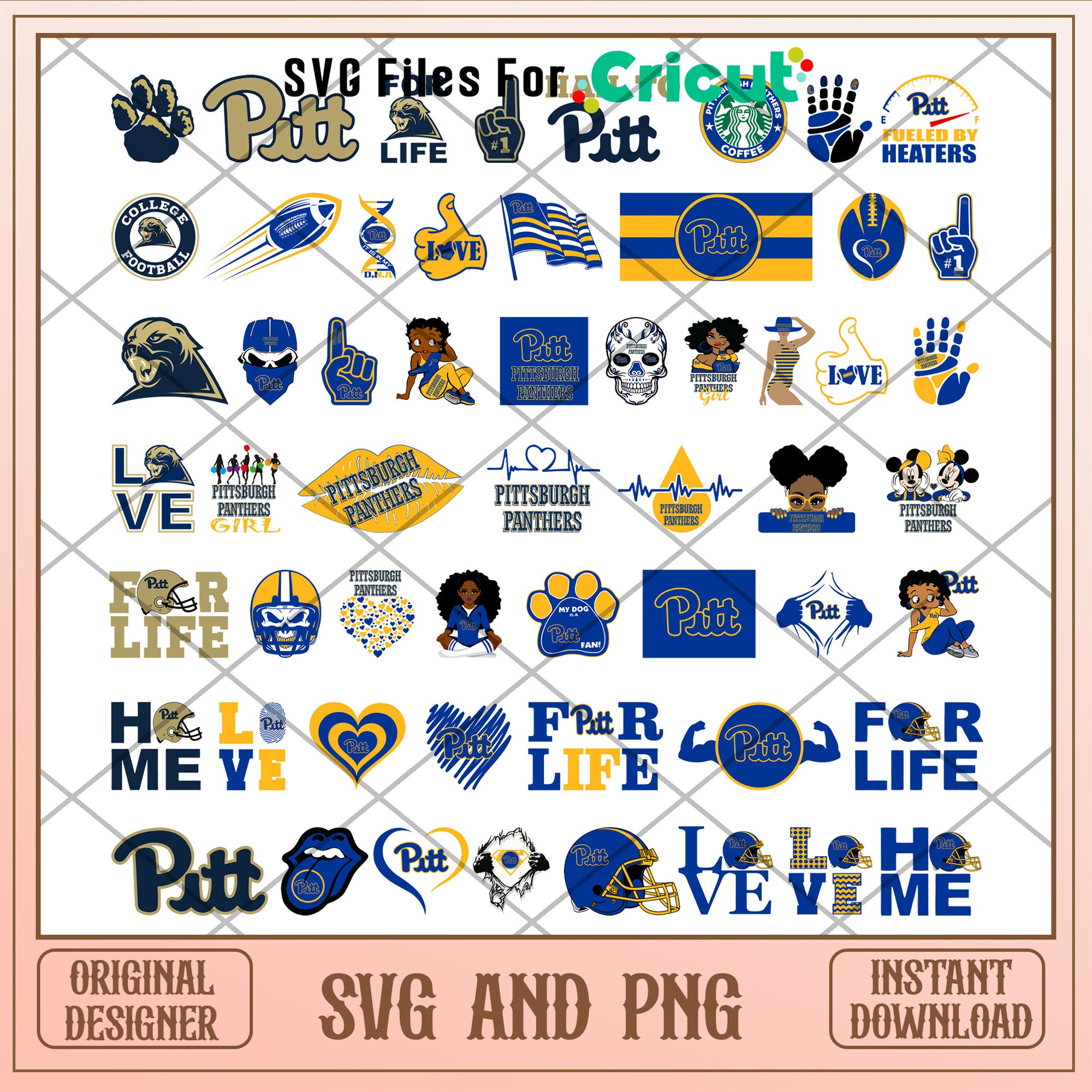 Pittsburgh panthers logo bundle svg, pittsburgh panthers baseball svg ...