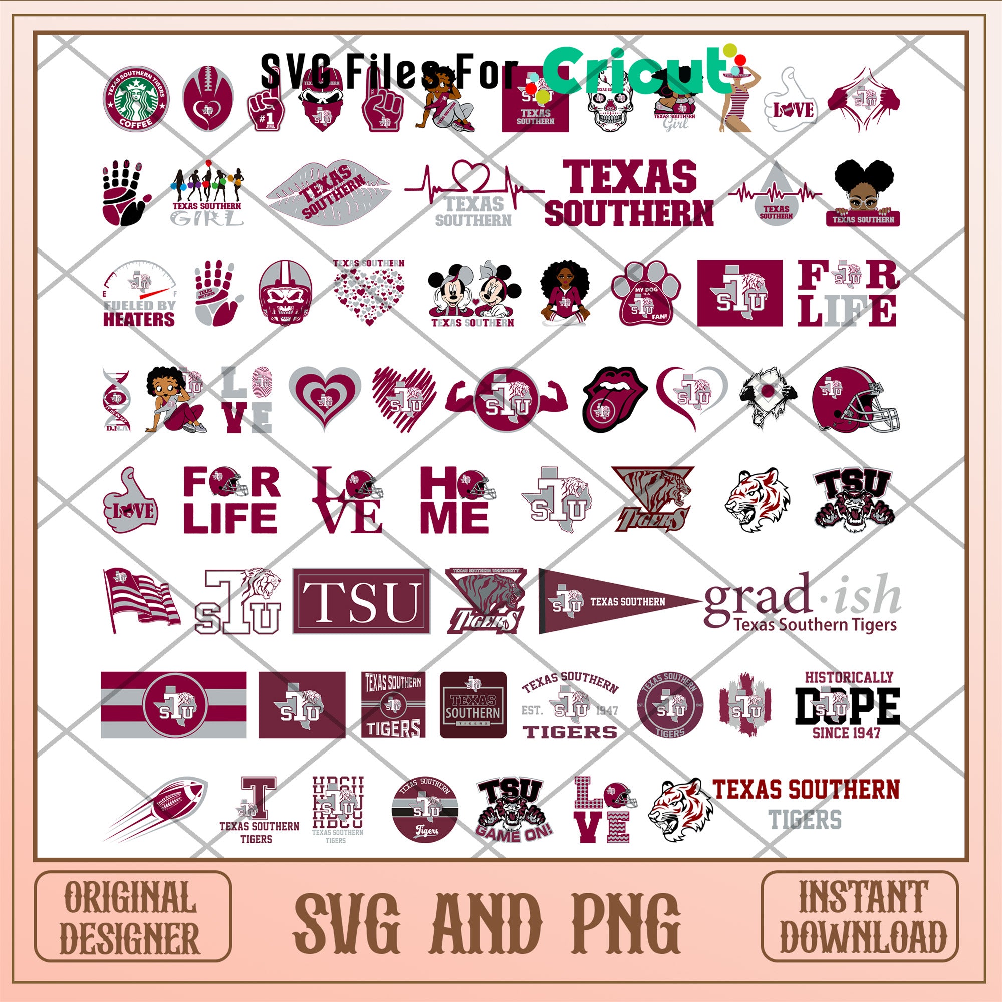 Texas southern university logo bundle svg, texas southern university f ...