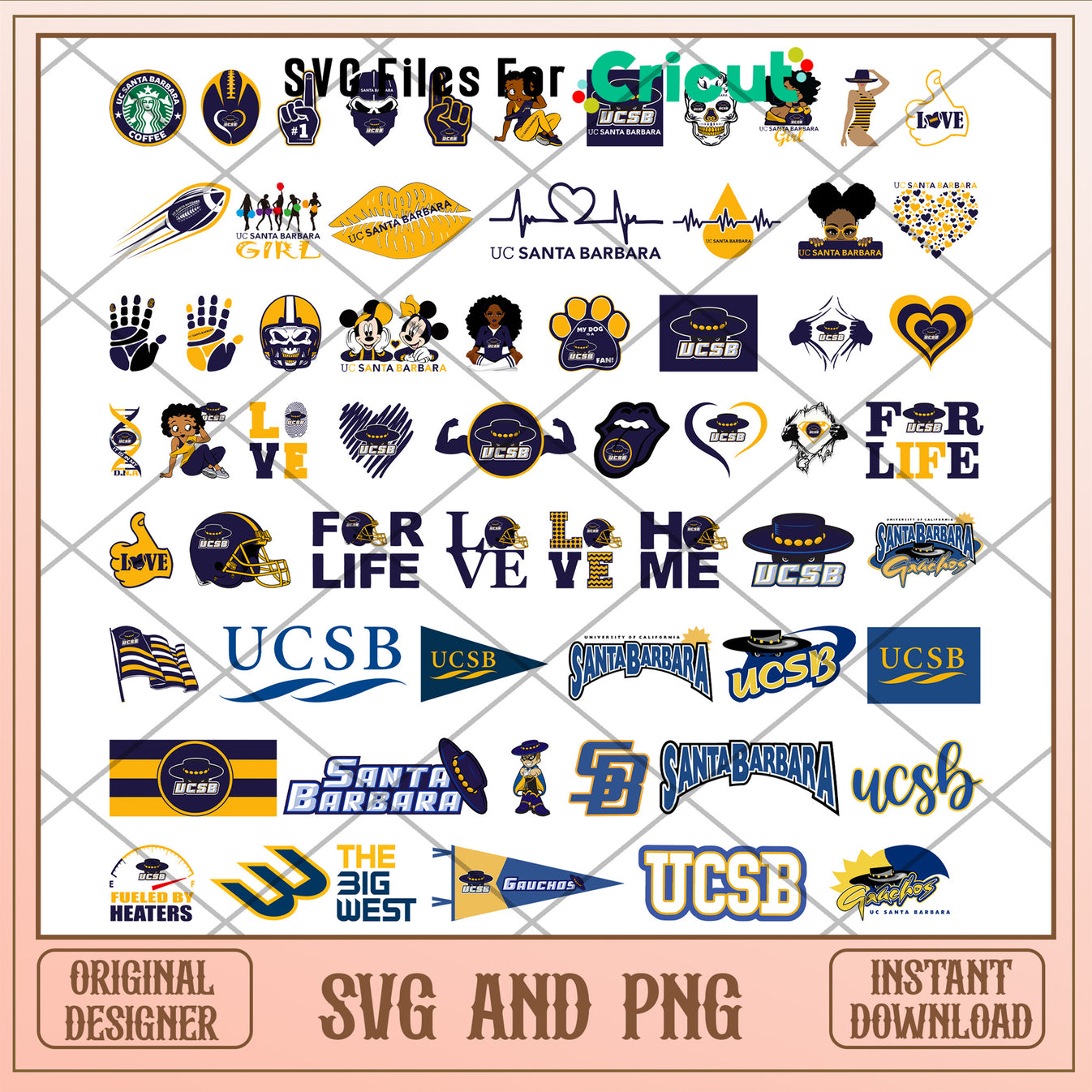 UC Santa Barbara Gauchos logo bundle svg, uc santa barbara logo svg ...