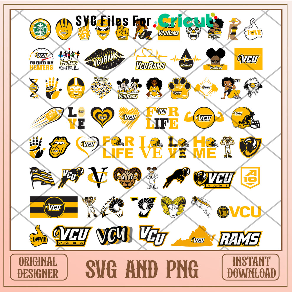 VCU Rams logo ncaa bundle svg, vcu rams logo svg, vcu rams baseball sv ...