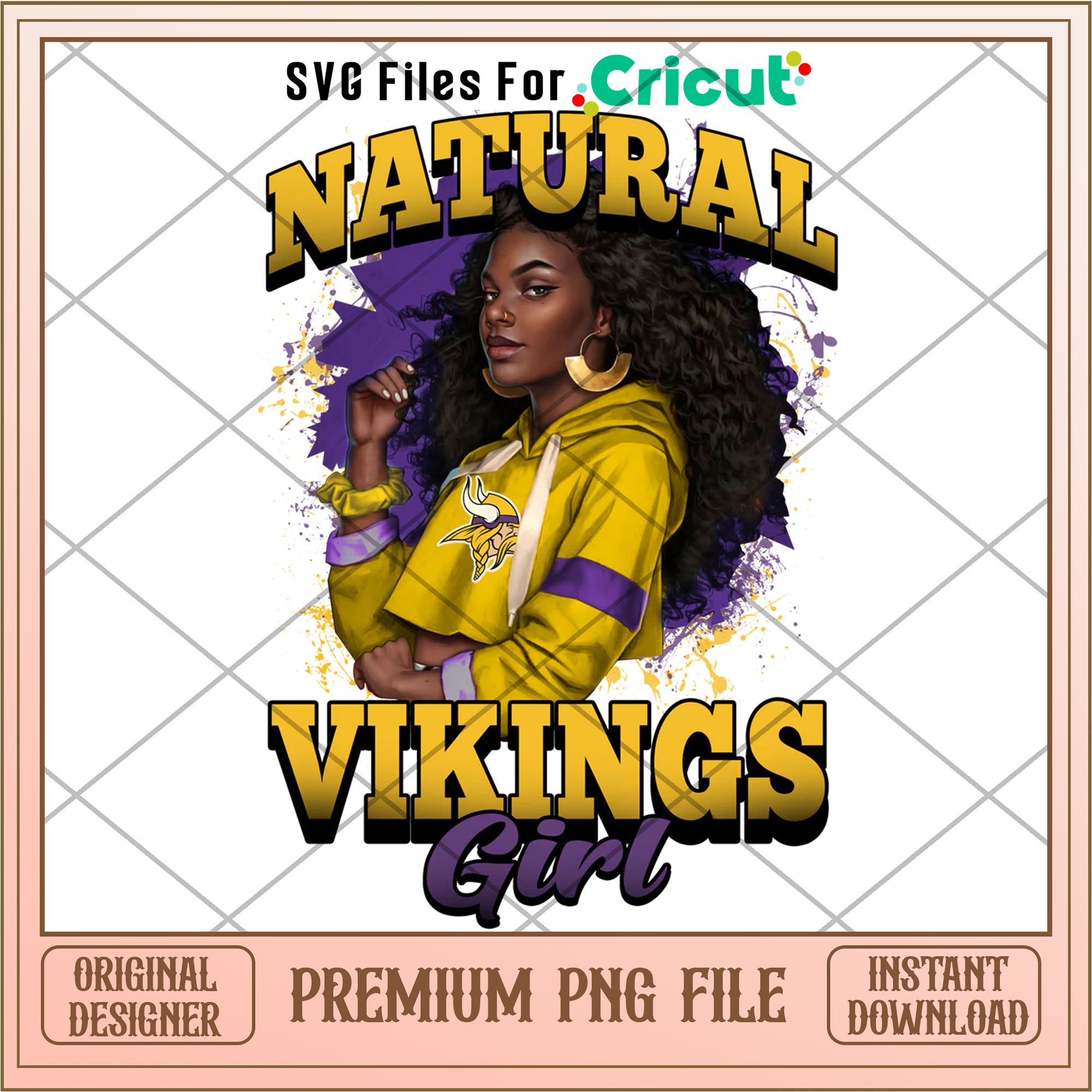 NFL natural Vikings girl png, Minnesota Vikings png, NFL png – svg ...