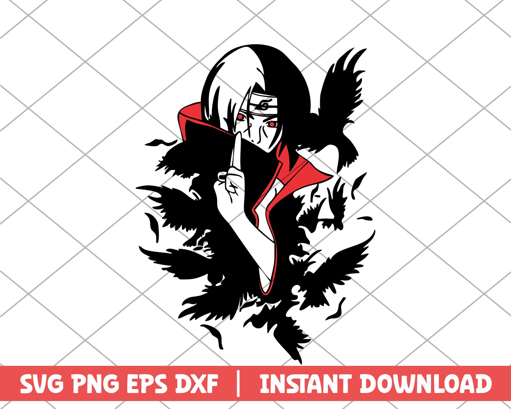 Naruto Uchiha Itachi akatsuki anime svg – svg files for cricut