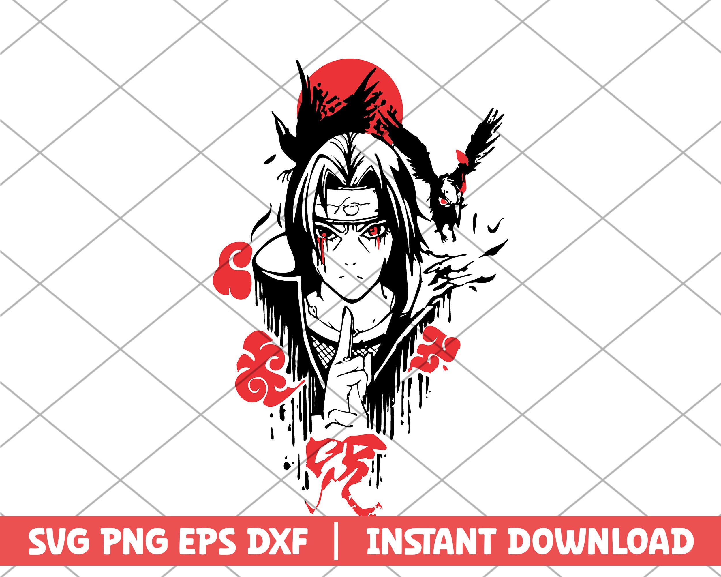 Naruto Uchiha Itachi anime svg – svg files for cricut