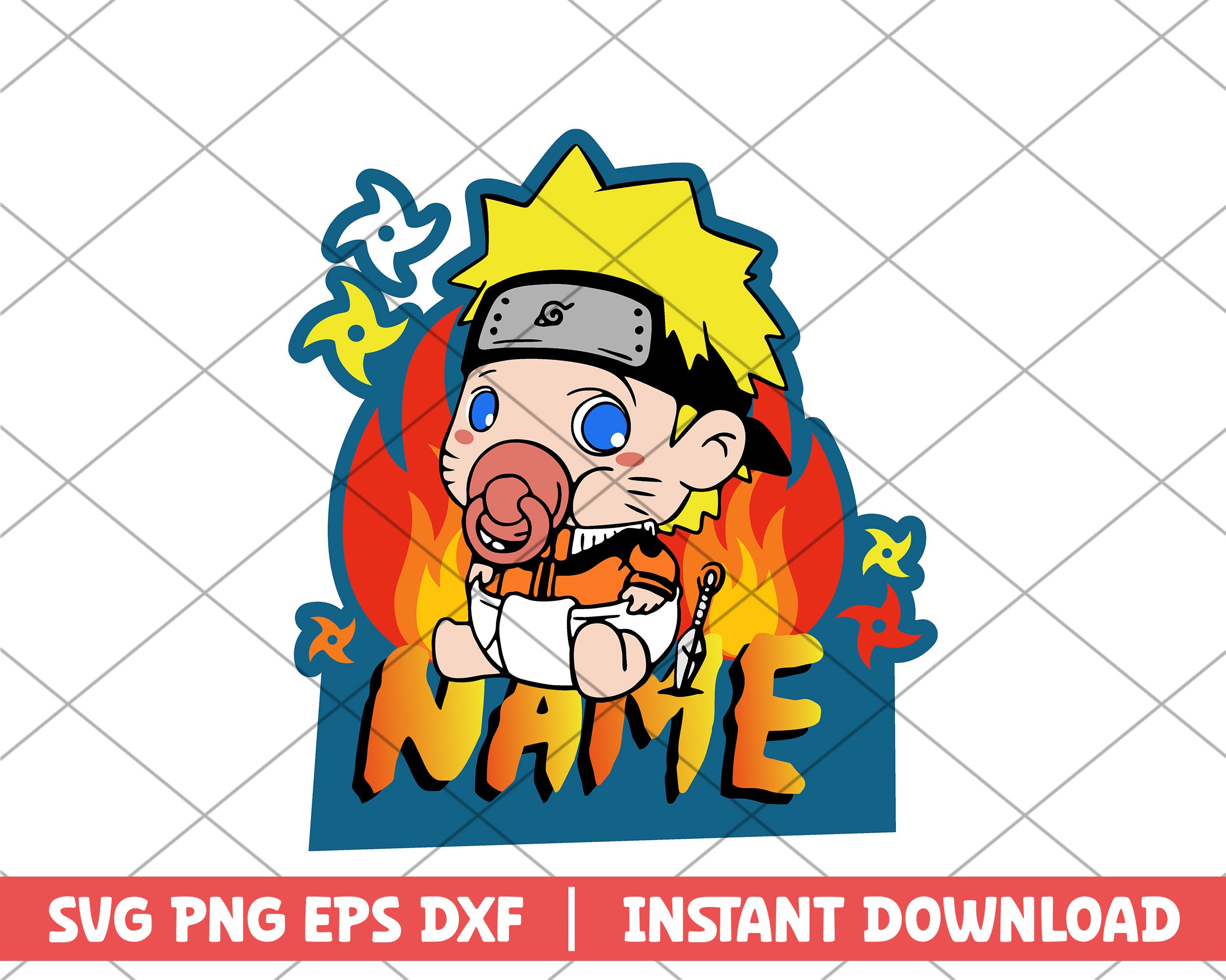 Naruto Uzumaki Naruto baby name anime svg – svg files for cricut
