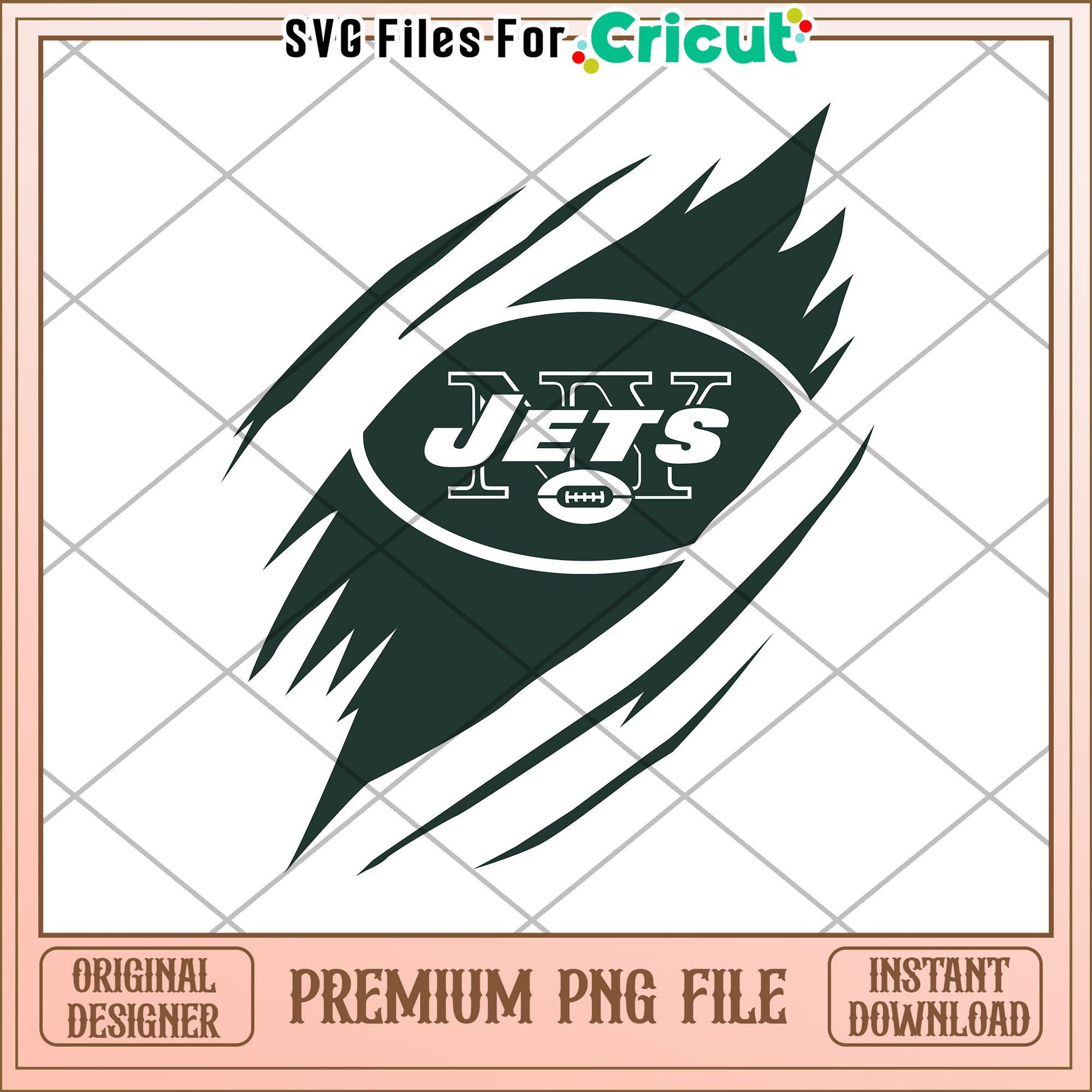 New York Jets Logo Design for Cricut, Premium PNG File Download – svg ...