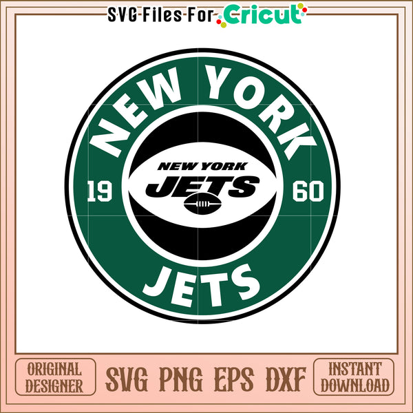 New York Jets Vintage Logo SVG Design for Fans – svg files for cricut